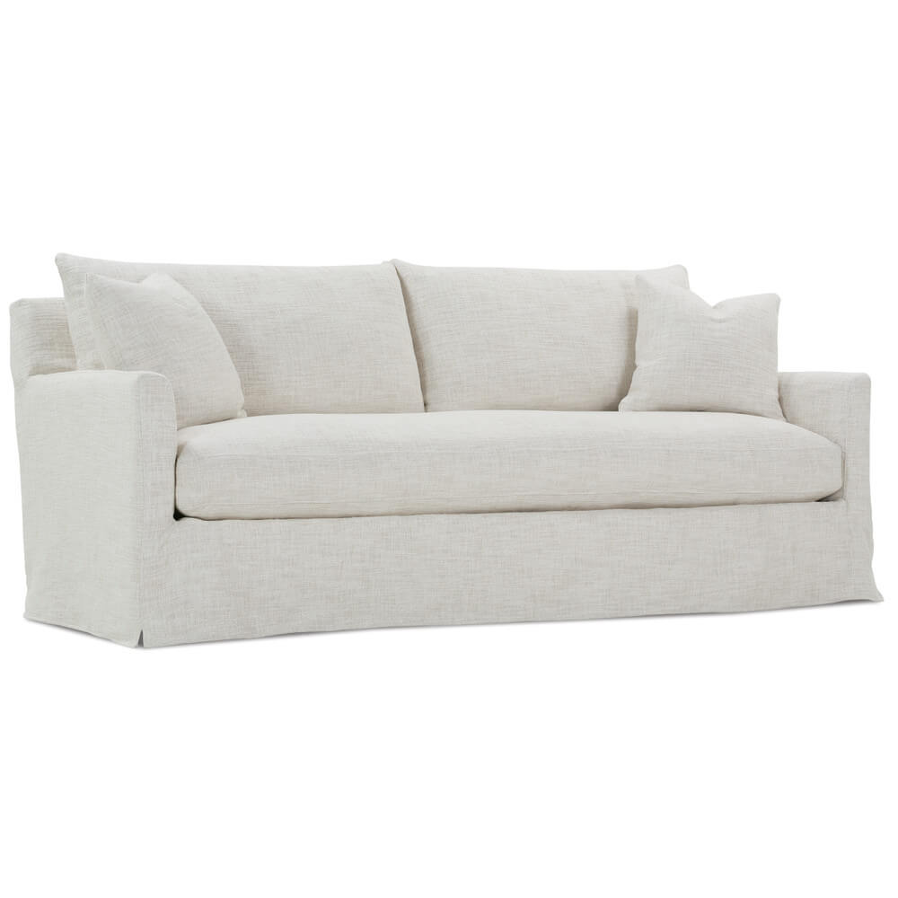 Shay Slipcovered Sofa - Luxe Bench Seat & Cloud Down Cushions - Bradens ...